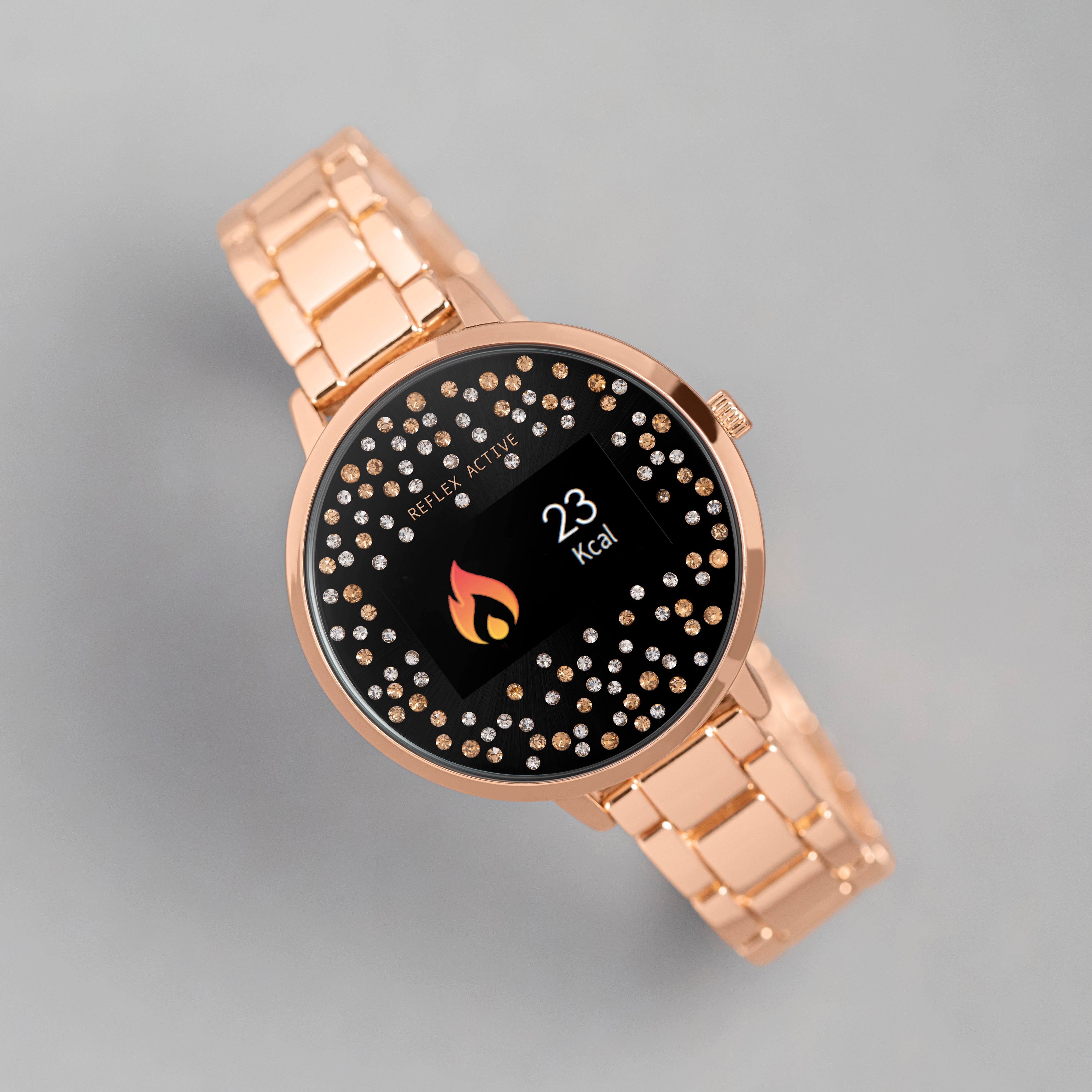Reflex Active Series 3 Rose Gold Black Sparkle Smart Watch – KoKo Jayne